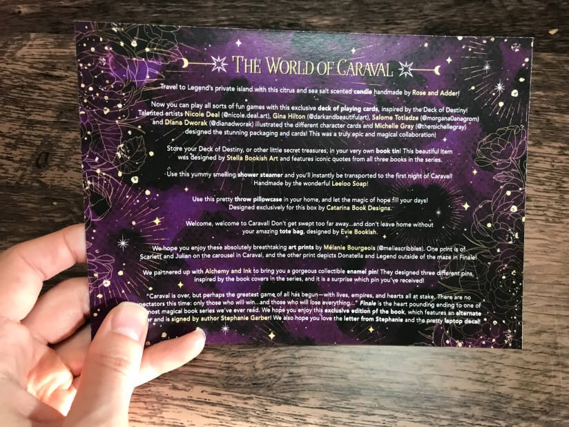 OwlCrate World Of Caraval Special Edition Unboxing – Lovabull Books